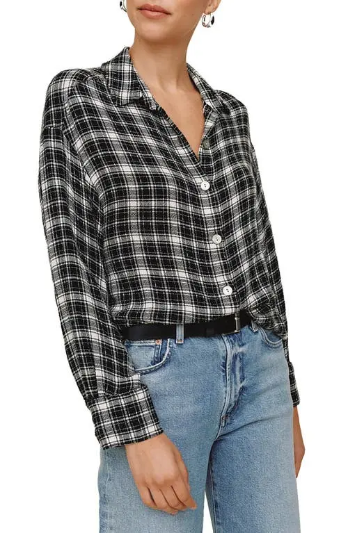 Bella Dahl Plaid Oversized Button-up Shirt
