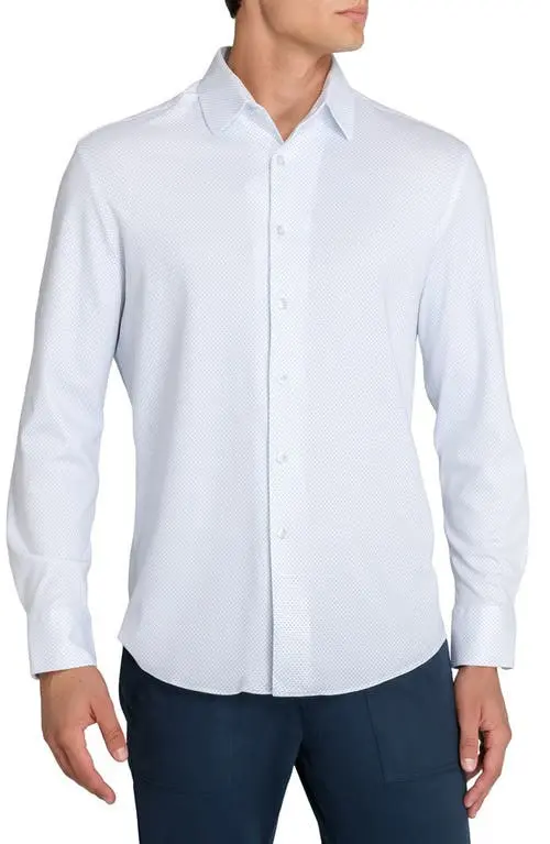 BROOKLYN BRIGADE Solid Knit Long Sleeve Basic - White/blue