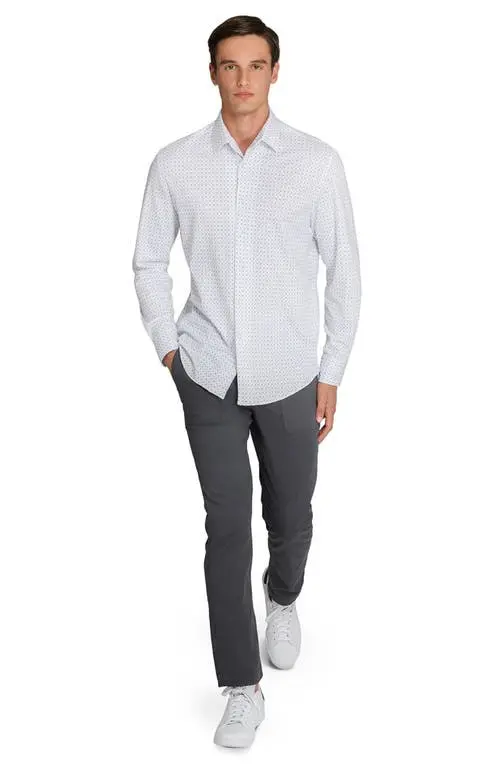 BROOKLYN BRIGADE Dot Print Knit Long Sleeve Basic