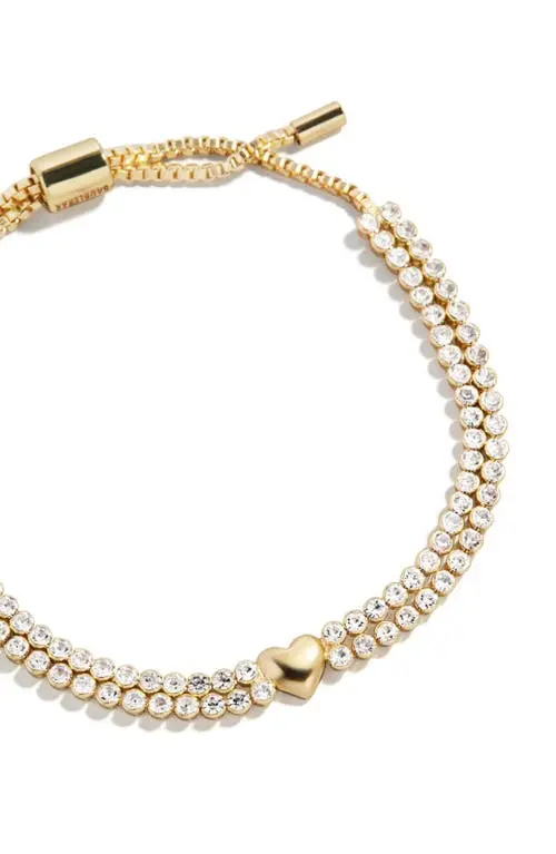 Baublebar Heart Double Tennis Slider Bracelet