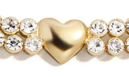 Baublebar Heart Double Tennis Slider Bracelet