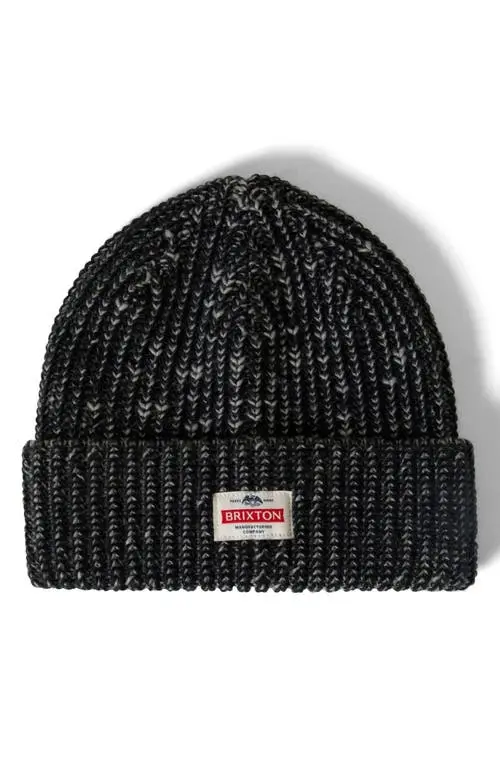 Brixton Altered Threads Mélange Beanie - Black/grey