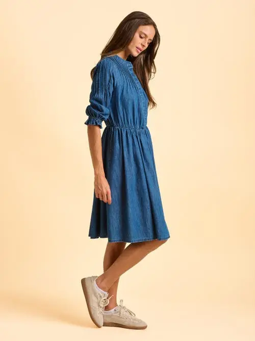 BRAKEBURN Icylyn 3/4 Sleeve Midi Dress
