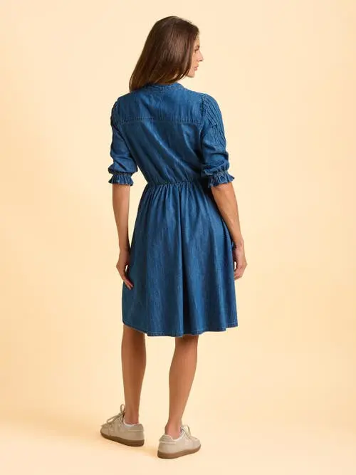 BRAKEBURN Icylyn 3/4 Sleeve Midi Dress