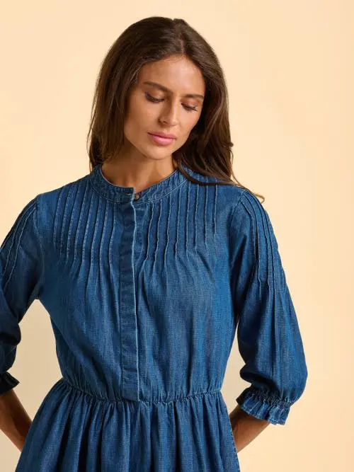 BRAKEBURN Icylyn 3/4 Sleeve Midi Dress