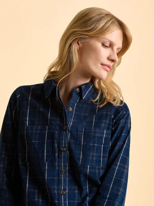 BRAKEBURN Frances Long Sleeve Checked Shirt