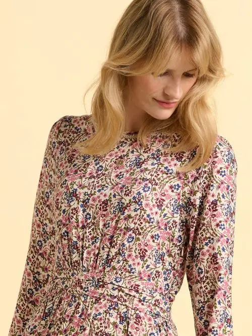 BRAKEBURN Abloom Floral Midi Dress