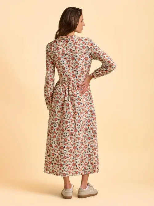 BRAKEBURN Bella Long Sleeve Shirt Midi Dress