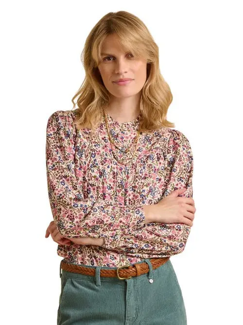 BRAKEBURN Ellise Long Sleeve Round Neck Shirt