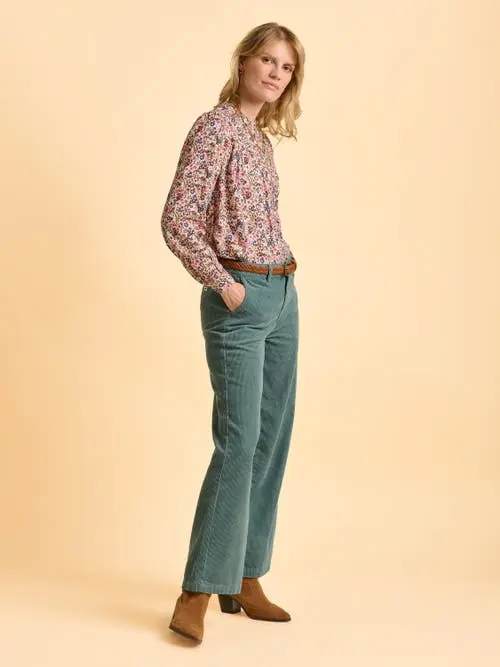BRAKEBURN Ellise Long Sleeve Round Neck Shirt