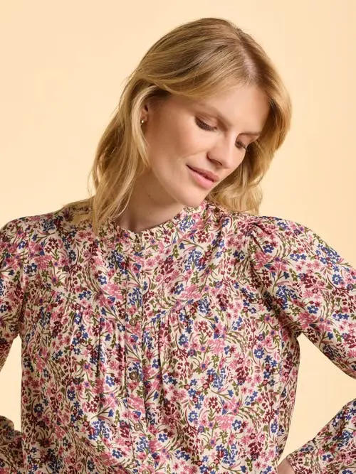 BRAKEBURN Ellise Long Sleeve Round Neck Shirt