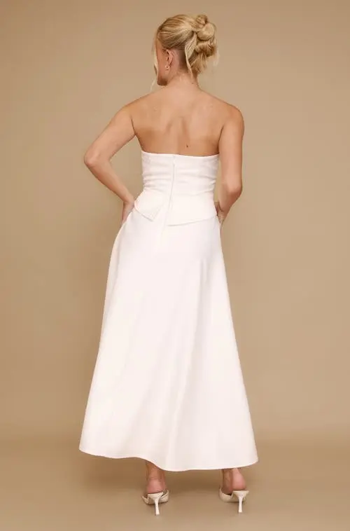 SIX STORIES Bandeau Satin Corset Dress