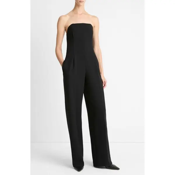 Vince Strapless Jumpsuit - Black