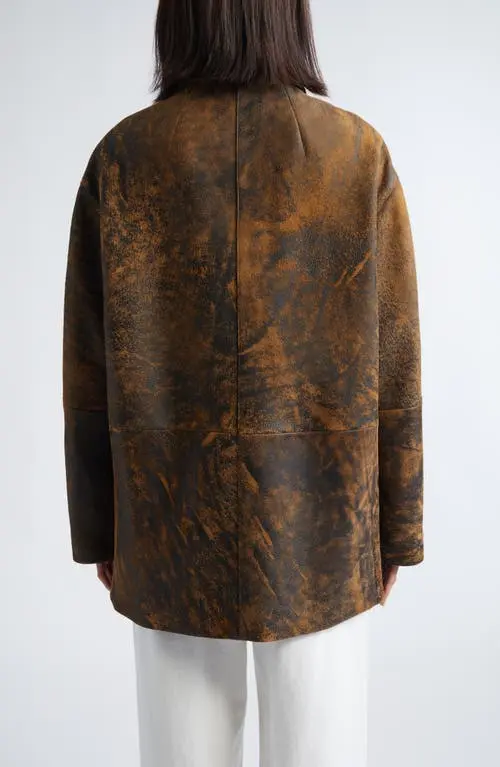 NACKIYE Yoko Distressed Leather Jacket