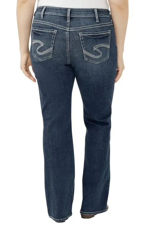 SILVER JEANS CO. Suki Curvy Mid Rise Bootcut Jeans - Sutton