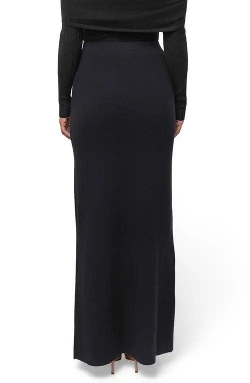 JLUXLABEL Knit Maxi Skirt - Black
