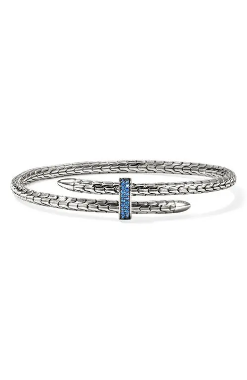 John Hardy Spear Flex Cuff With Gemstones - Silver