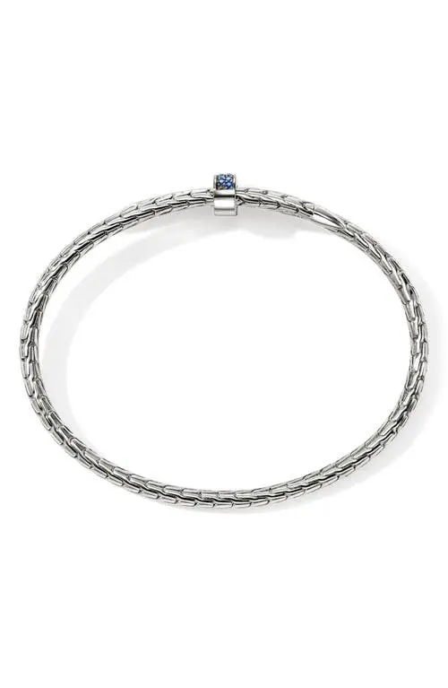 John Hardy Spear Flex Cuff With Gemstones - Silver