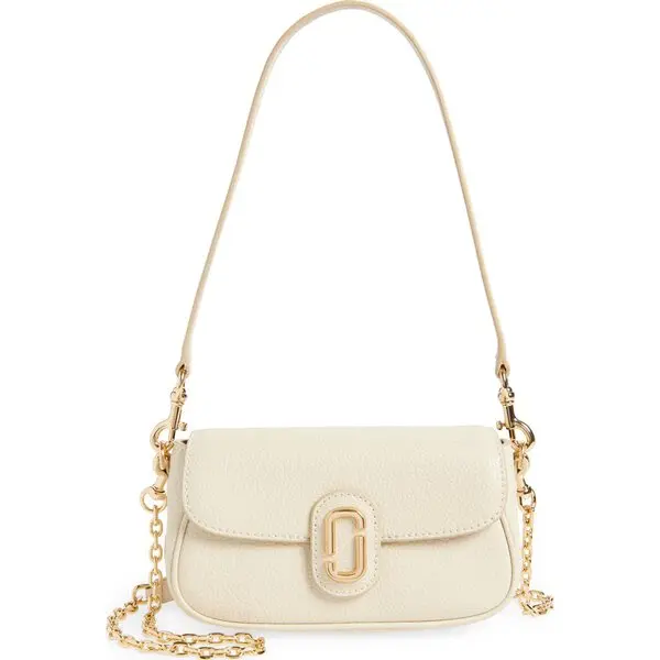 Marc Jacobs The J Marc Pebble Crossbody Bag - Cloud White