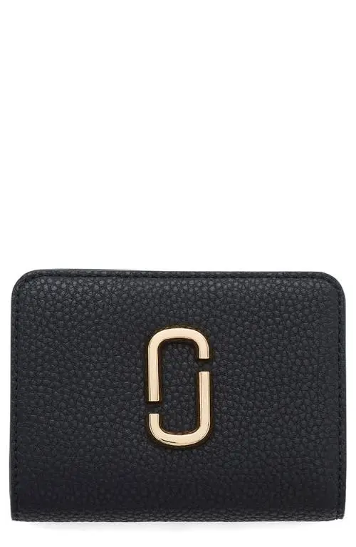 Marc Jacobs The Mini J Marc Compact Wallet - Black