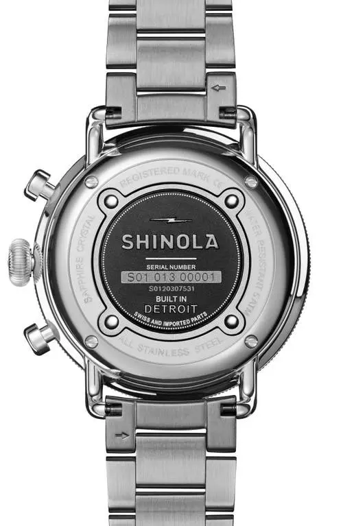 Shinola Canfield Chronograph Bracelet Watch - Dark Olive