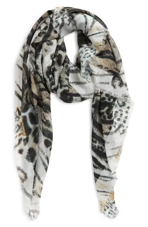 ALLSAINTS Abstract Animal Print Scarf