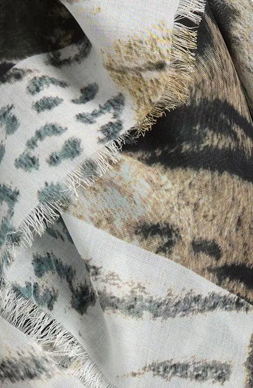 ALLSAINTS Abstract Animal Print Scarf