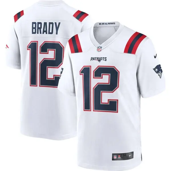 Nike Tom Brady New England Patriots Retired Game Jersey - White