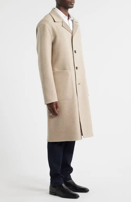 BOSS Virgin Wool & Cashmere Reversible Coat