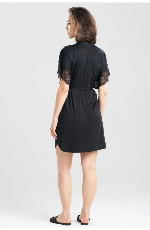 Natori Enchant 36" Wrap With Lace Trim
