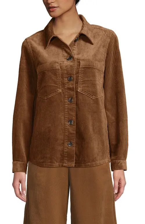 LANDS' END Wide Wale Corduroy Shirt Jacket