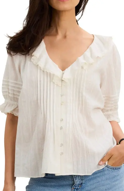 Hatch The Lou Lou Nursing Blouse - Vanilla