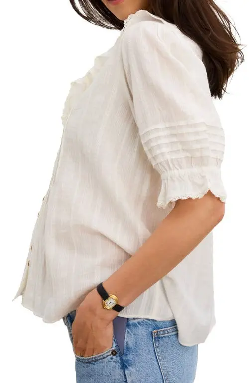 Hatch The Lou Lou Nursing Blouse - Vanilla