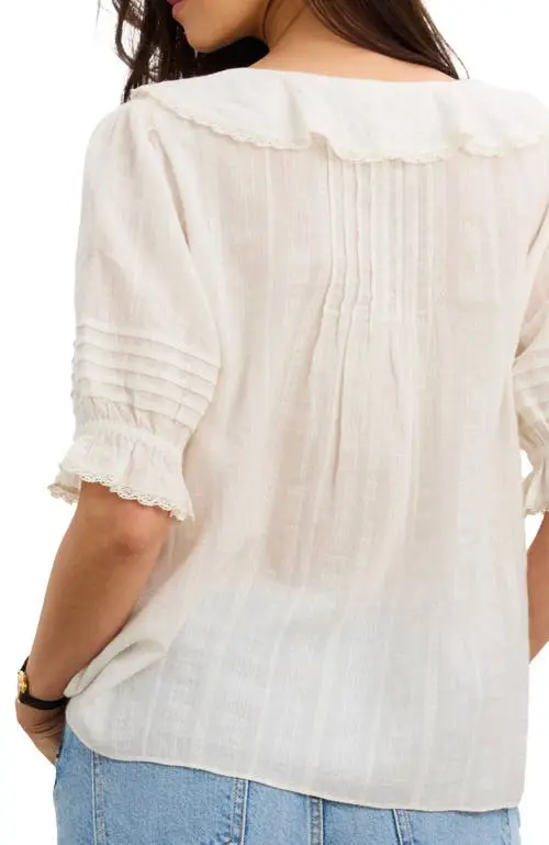 Hatch The Lou Lou Nursing Blouse - Vanilla