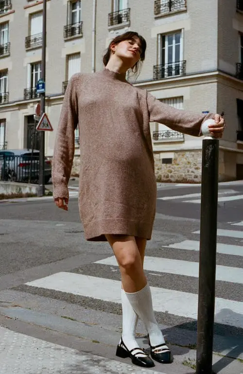 Hatch Cozy Pointelle Mini Dress