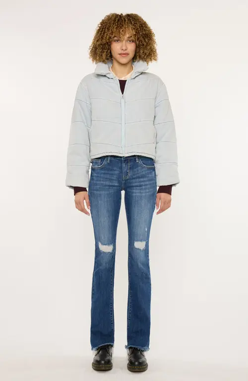 KANCAN Luciana Denim Puffer Jacket