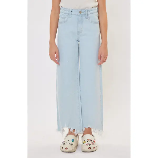KANCAN High-rise Wide-leg Jeans - Light Wash