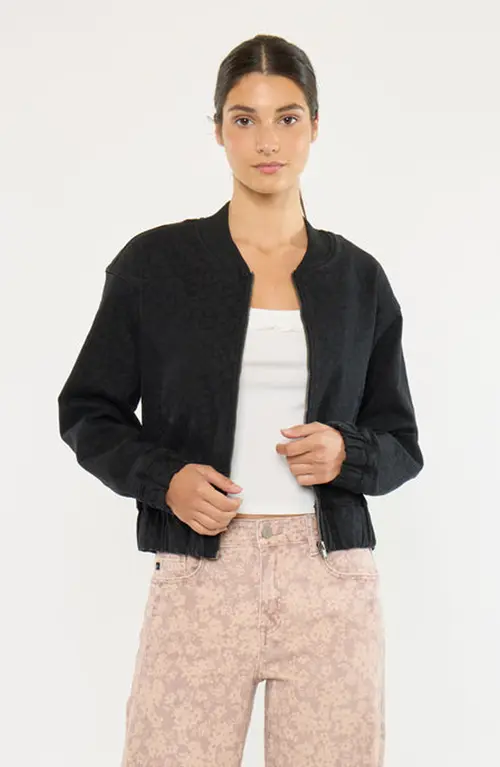 KANCAN Mirabelle Leopard Print Bomber Jacket