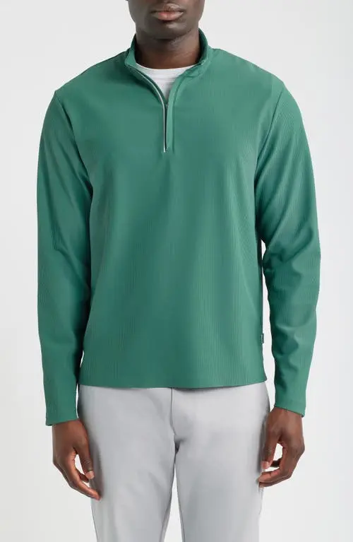 Johnnie-o Hoppin Rib Quarter Zip - Zest