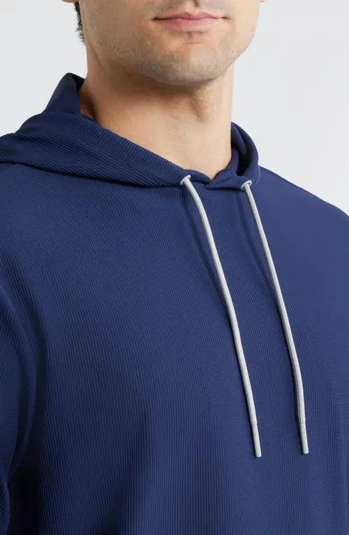 Johnnie-o Hoppin Ribbed Hoodie - Navy