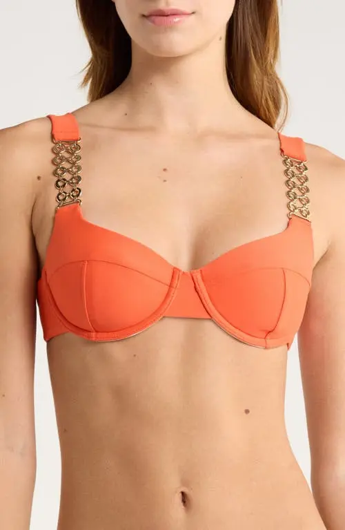 Ramy Brook Iryna Underwire Bikini Top - Vivid Orange