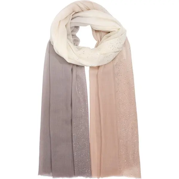 Echo Ombre Sequin Wrap - Chai