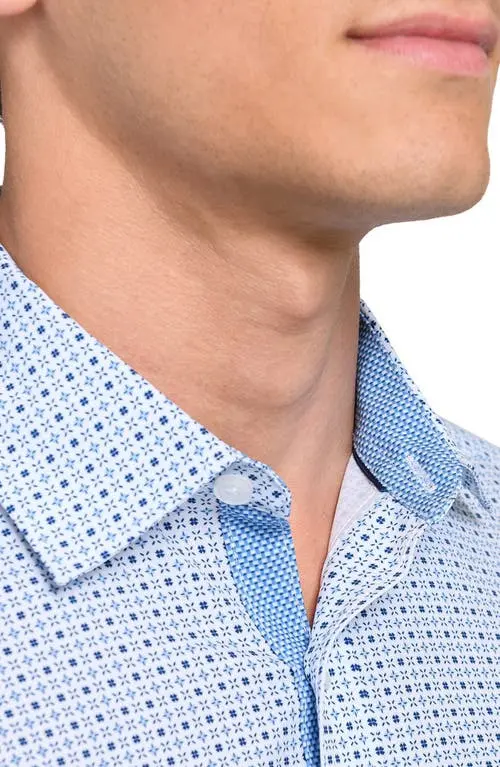 CON.STRUCT Dash Duo Woven Long Sleeve Basic - White/blue