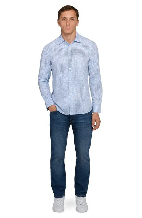 CON.STRUCT Dash Duo Woven Long Sleeve Basic - White/blue