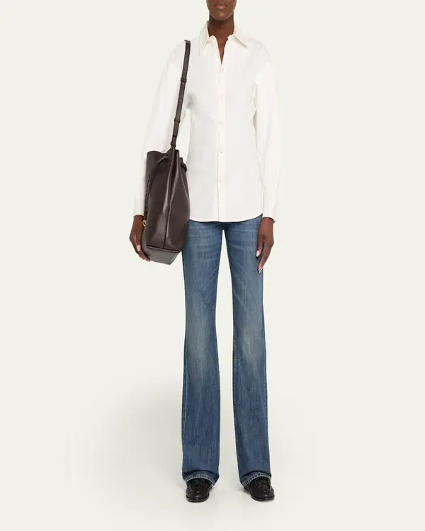 Bottega Veneta Leather Shoulder Bag - Fondant
