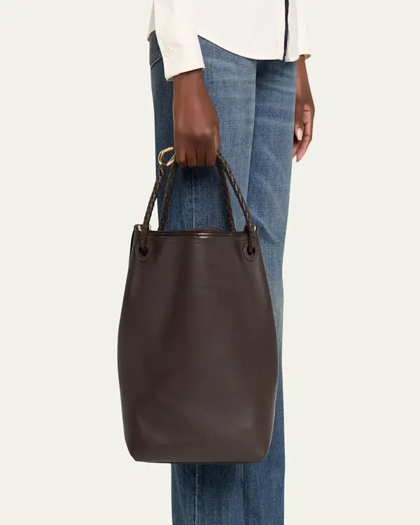 Bottega Veneta Leather Shoulder Bag - Fondant