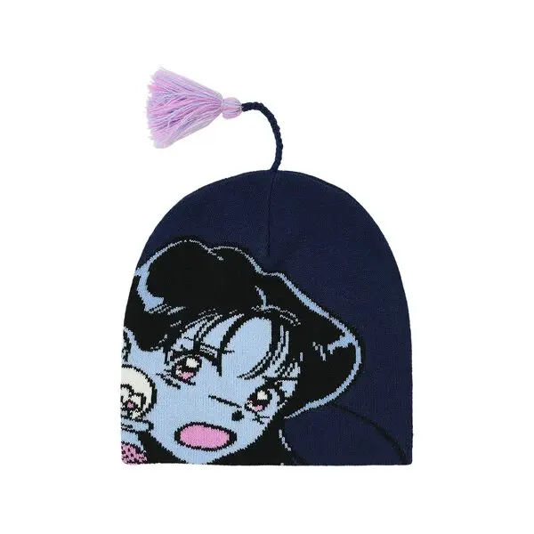PALACE Rear View Nein Cuff Beanie - Blue