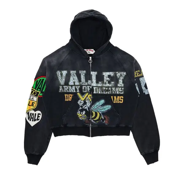 VALE FOREVER Army Zip-up
