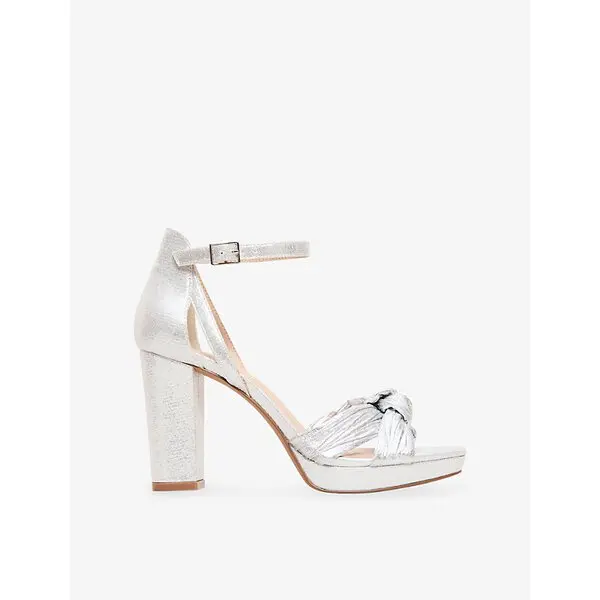 PHASE EIGHT Metallic Platform Sandal Heels