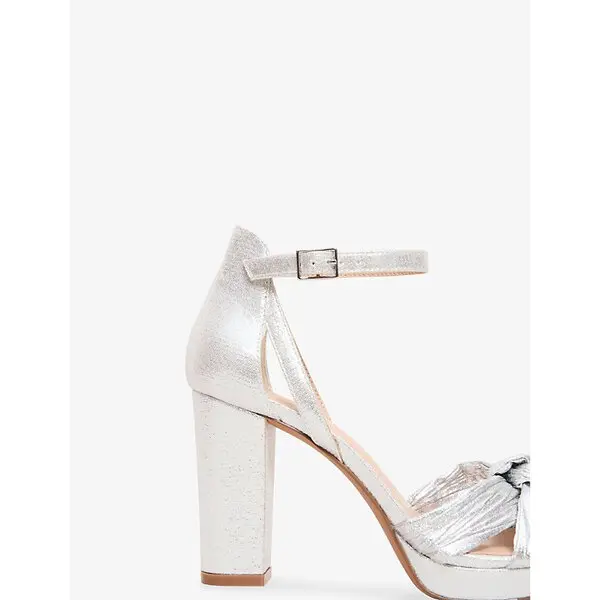 PHASE EIGHT Metallic Platform Sandal Heels